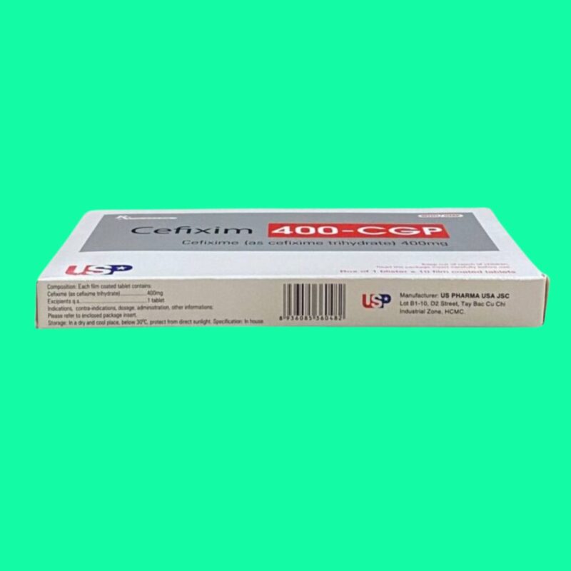Cefixim 400-CGP là thuốc gì? Có tác dụng gì? Giá bao nhiêu?