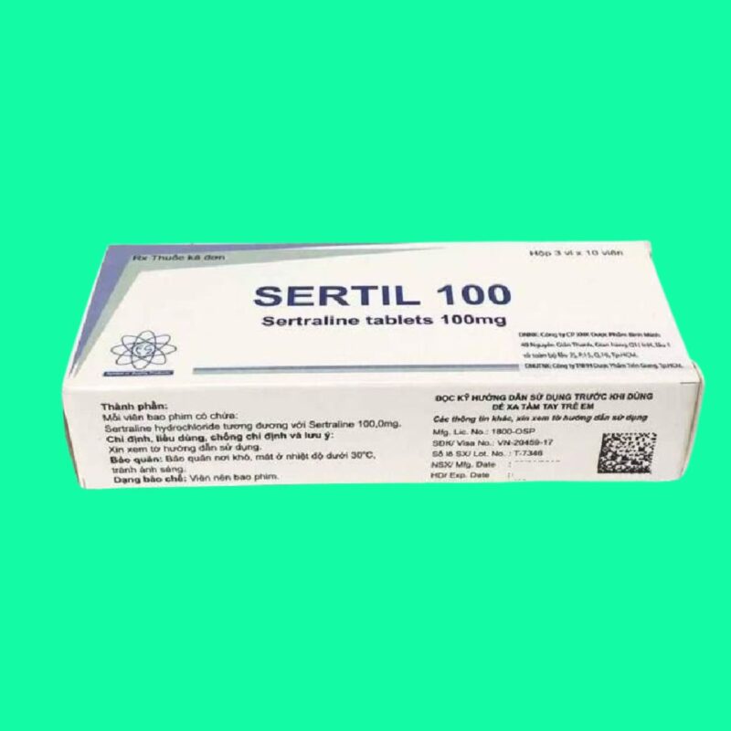 Sertil 100 là thuốc gì? Có tác dụng gì? Giá bao nhiêu? Có tốt không?
