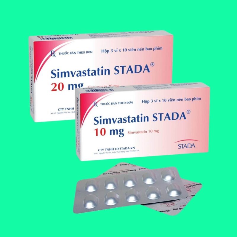 Simvastatin STADA là thuốc gì? Có tác dụng gì? Giá bao nhiêu?