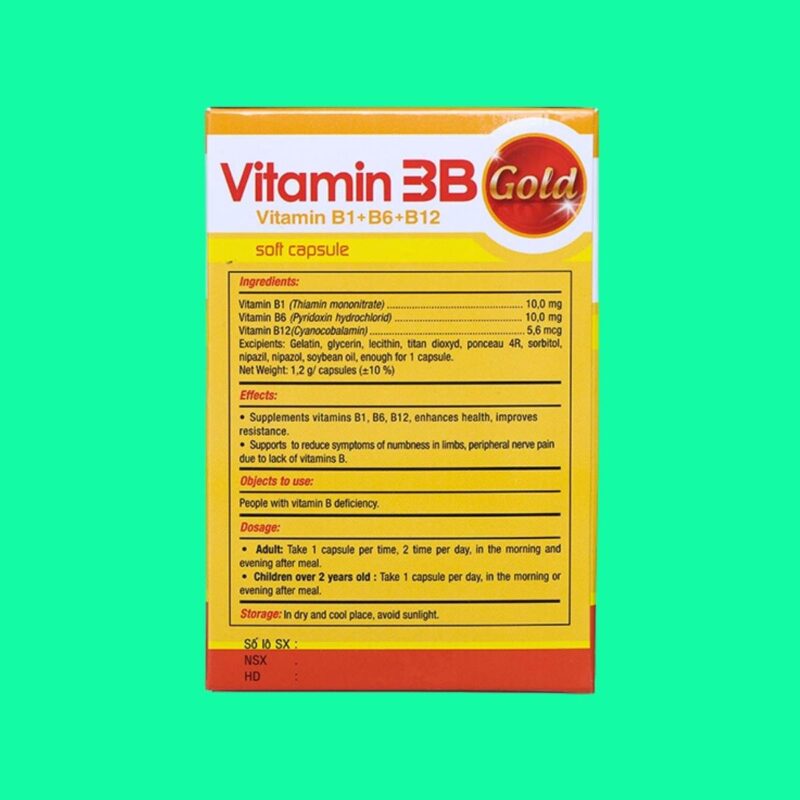 Thuốc Vitamin 3B là thuốc gì? Có tác dụng gì? GIá bao nhiêu? Mua ở đâu