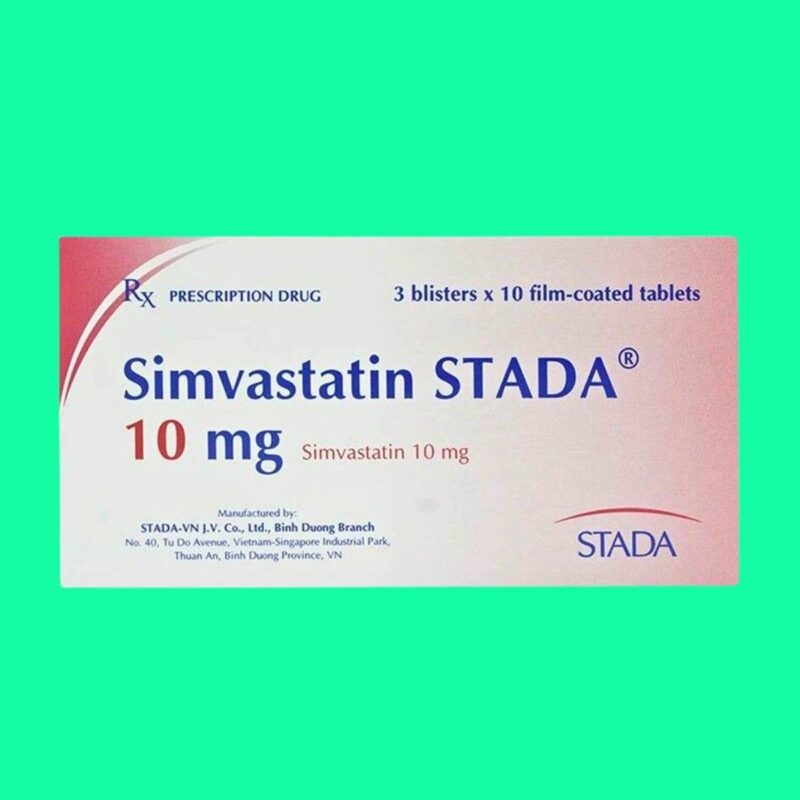 Simvastatin STADA là thuốc gì? Có tác dụng gì? Giá bao nhiêu?