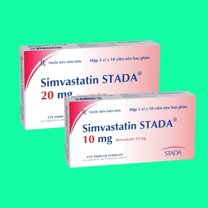 Simvastatin STADA là thuốc gì? Có tác dụng gì? Giá bao nhiêu?