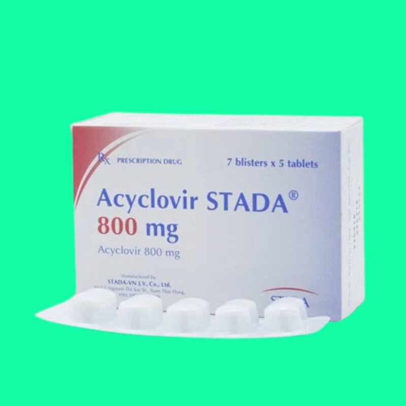 Acyclovir Stada 800mg là thuốc gì? Có tác dụng gì? Giá bao nhiêu? Có ...