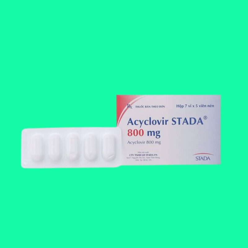 Acyclovir Stada 800mg là thuốc gì? Có tác dụng gì? Giá bao nhiêu? Có ...