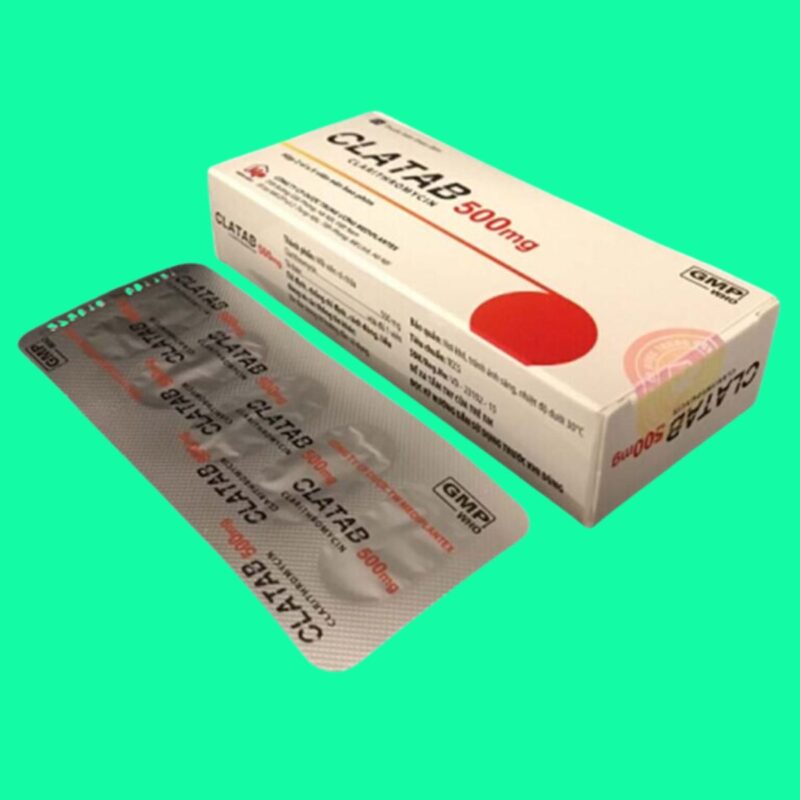 Thuốc Clatab 500: Công dụng, liều dùng, lưu ý tác dụng, giá bán