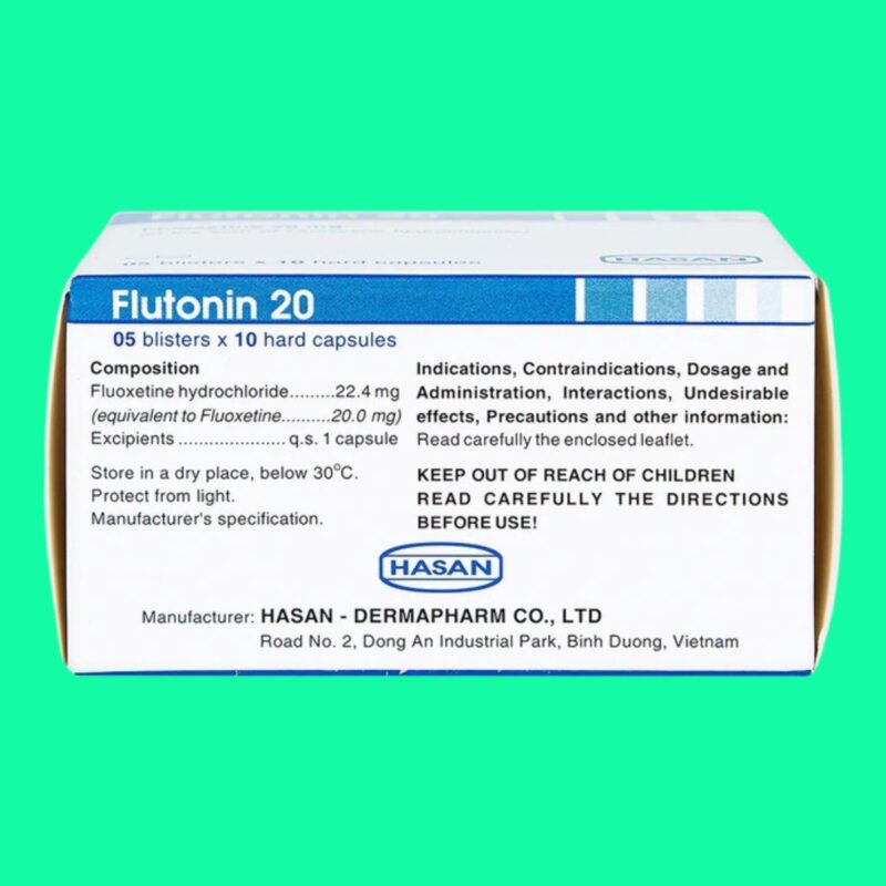 Thuốc Flutonin 20 là thuốc gì? Có tác dụng gì? Giá bao nhiêu