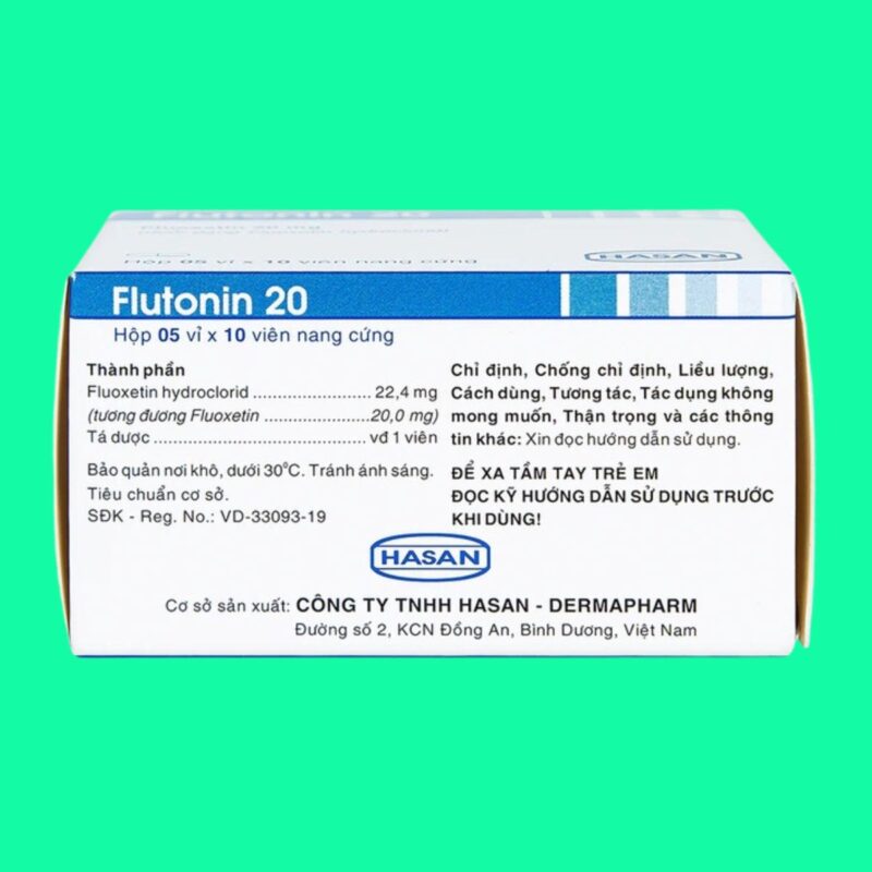 Thuốc Flutonin 20 là thuốc gì? Có tác dụng gì? Giá bao nhiêu