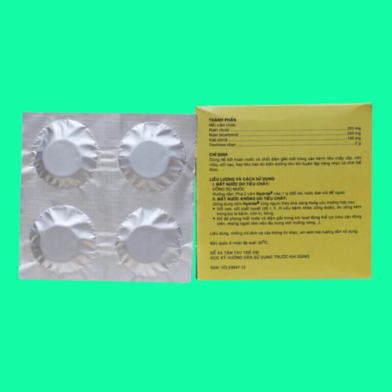 Thuốc Hydrite là thuốc gì? Giá bao nhiêu? Mua ở đâu? Tác dụng?