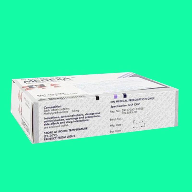 Thuốc Medexa 16mg là thuốc gì? Giá bao nhiêu? Mua ở đâu? Tác dụng?