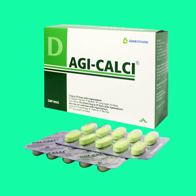 Thuốc Agi Calci là thuốc gì? Có tác dụng gì? Giá bao nhiêu? Mua ở đâu?