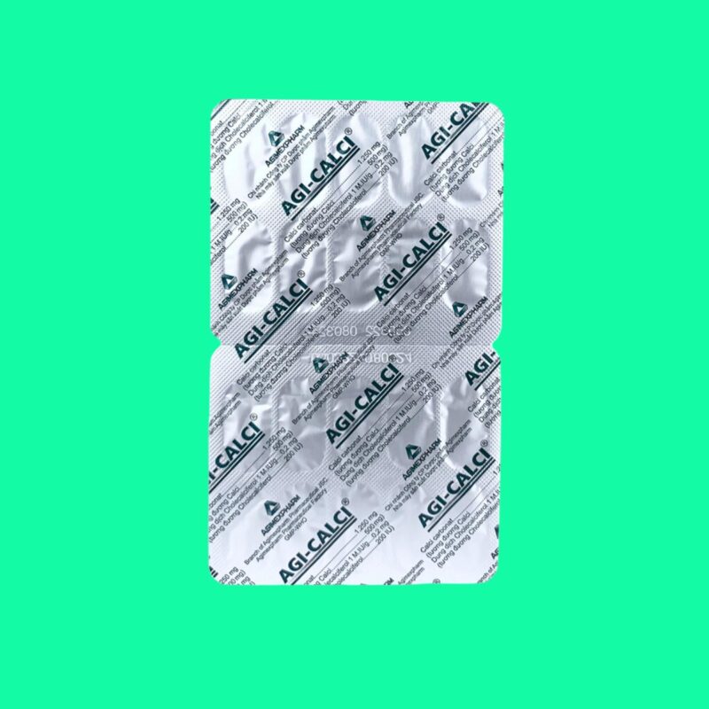 Thuốc Agi Calci là thuốc gì? Có tác dụng gì? Giá bao nhiêu? Mua ở đâu?