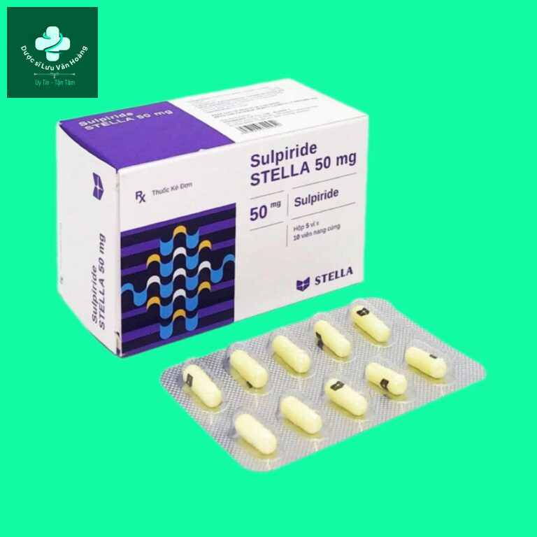 Thuốc Sulpiride Stella 50mg là thuốc gì? Có atsc dụng gì? Gái bao nhiêu?