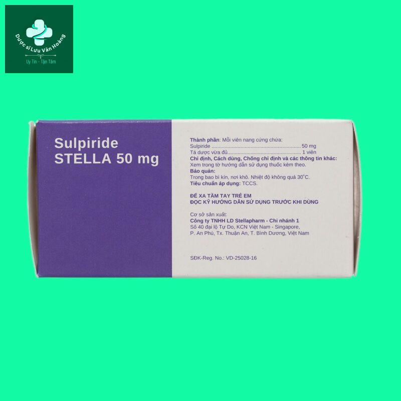 Thuốc Sulpiride Stella 50mg là thuốc gì? Có atsc dụng gì? Gái bao nhiêu?