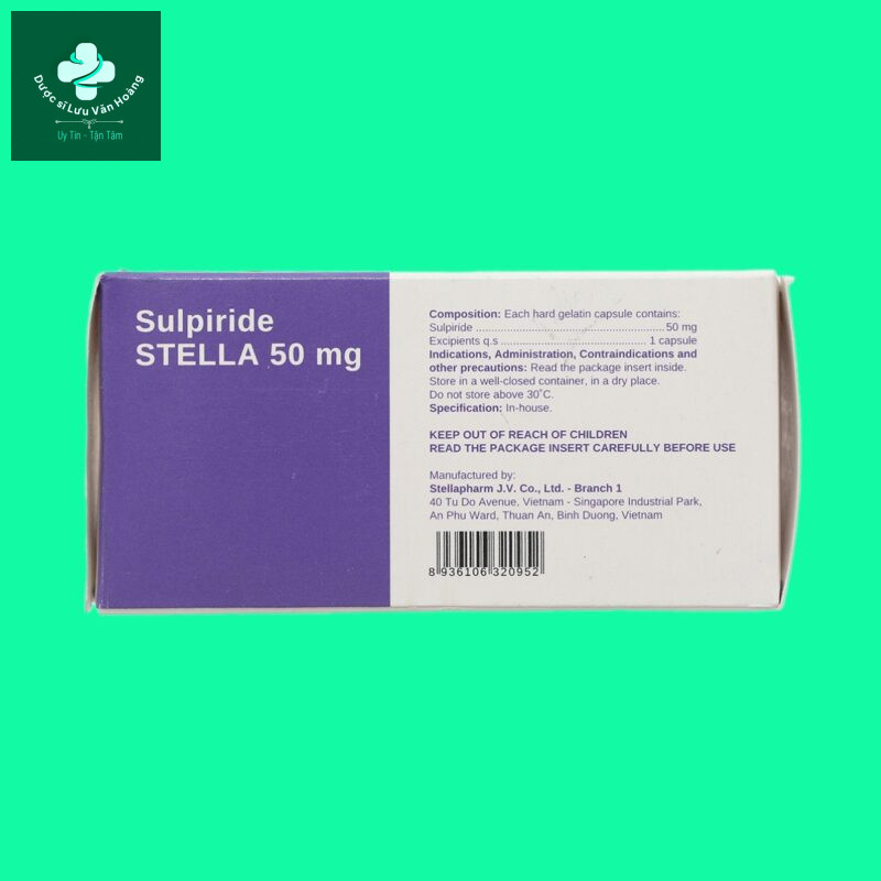 Thuốc Sulpiride Stella 50mg là thuốc gì? Có atsc dụng gì? Gái bao nhiêu?