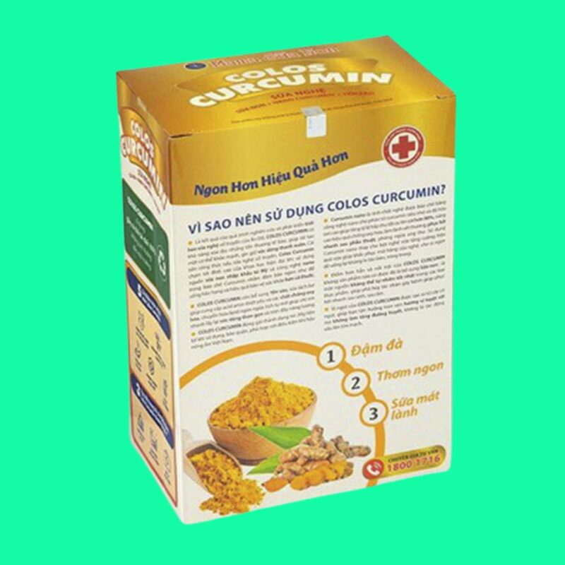 Sữa nghệ Colos Curcumin: Thành phần, Tác dụng, Có tốt không, Giá bán