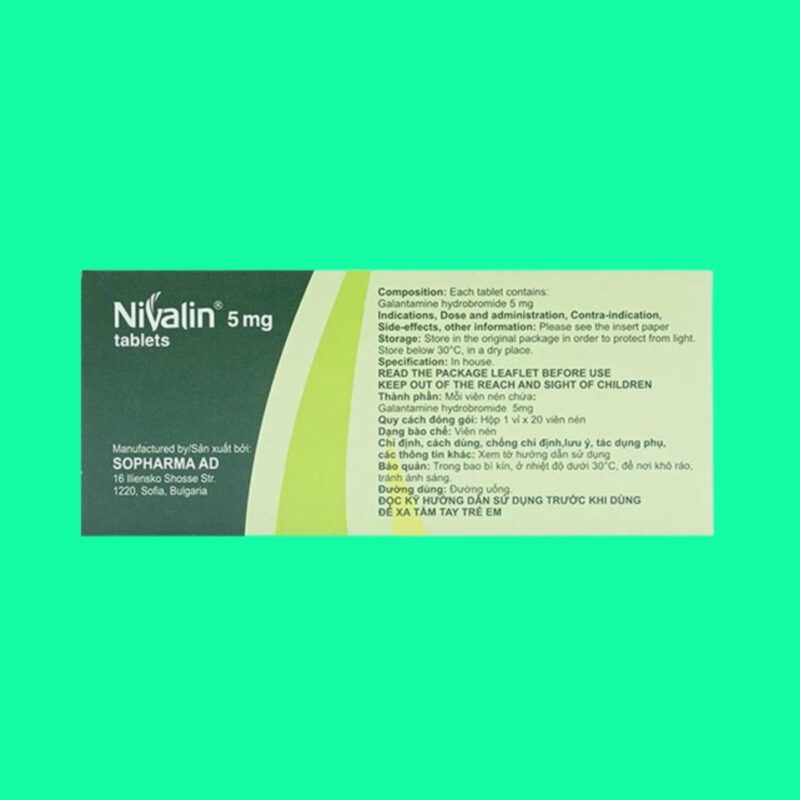 Thuốc Nivalin tablets 5mg là thuốc gì? Có tác dụng gì? Giá bao nhiêu ...