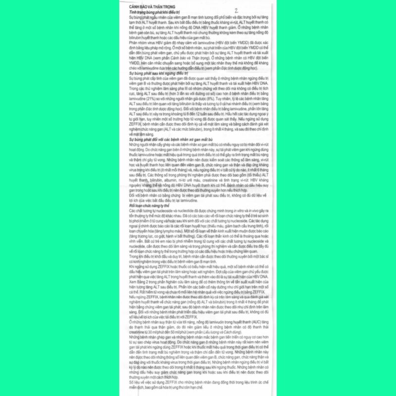 【Đánh giá】 Tác dụng của thuốc Zeffix ? Có tốt không? Giá bao nhiêu?