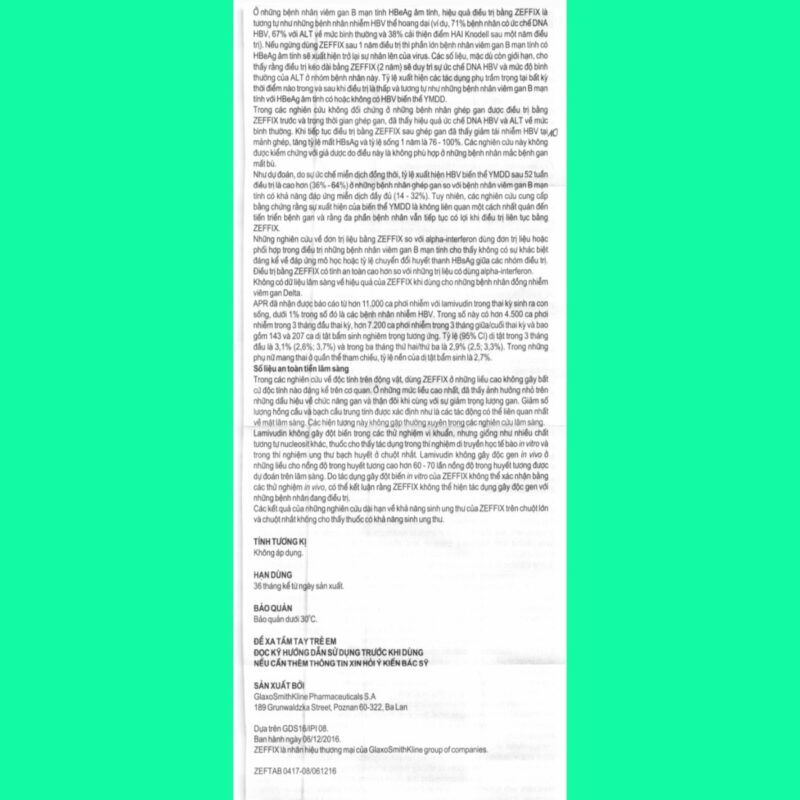 【Đánh giá】 Tác dụng của thuốc Zeffix ? Có tốt không? Giá bao nhiêu?