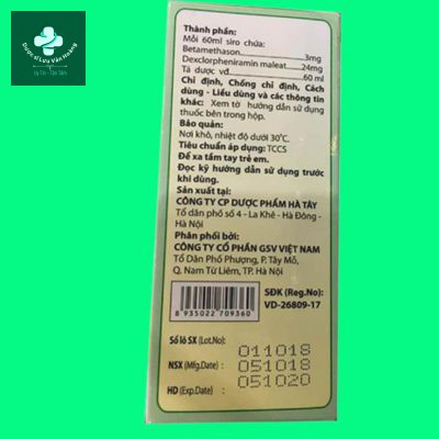 Best GSV 60 mL là thuốc gì, có tác dụng gì, giá bao nhiêu, mua ở đâu