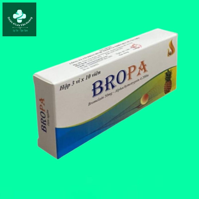 Bropa - Sản phẩm giúp ngăn ngừa viêm, giảm sưng, phù nề hiệu quả