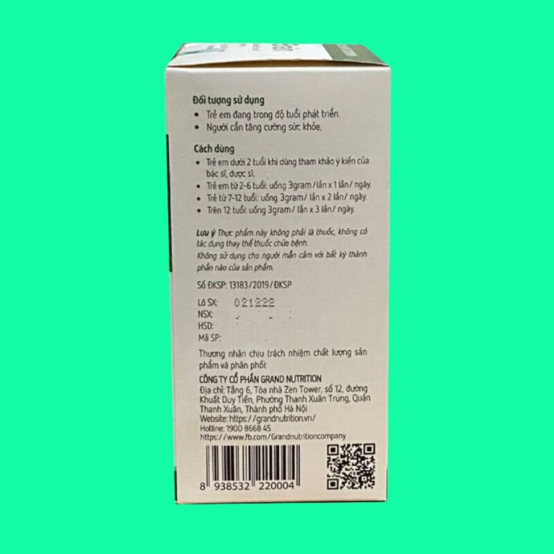 Cốm G-brain - Sản phẩm bổ sung dưỡng chất cho sự phát triển của trẻ