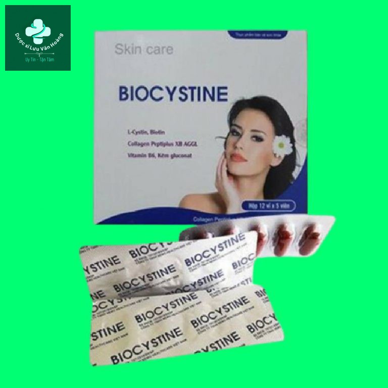 Biocystine viên uống đẹp da, hỗ trợ giảm mụn, tóc đẹp, móng khỏe