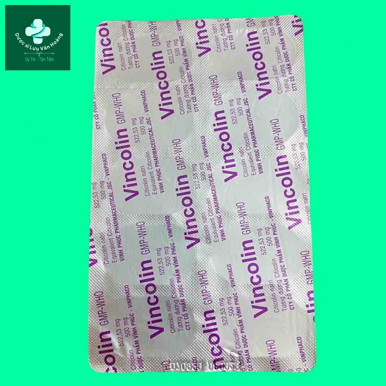 Thuốc Vincolin 500mg dạng viên giá bao nhiêu? Mua ở đâu uy tín?
