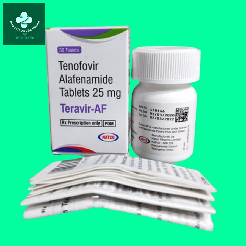 Thuốc Teravir-AF 25mg: công dụng, mua ở đâu, giá bao nhiêu?