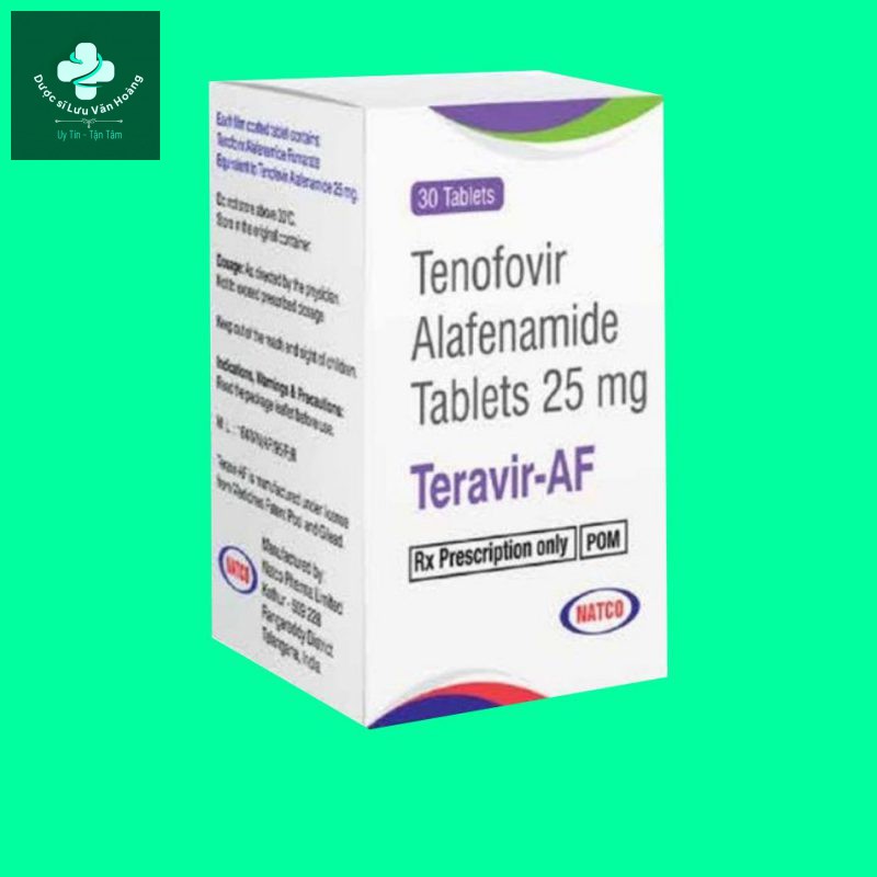 Thuốc Teravir-AF 25mg: công dụng, mua ở đâu, giá bao nhiêu?