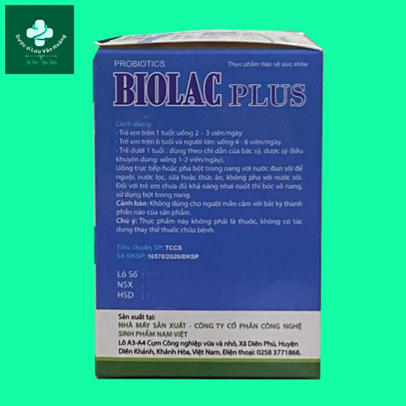 Biolac Plus giúp ngừa rối loạn tiêu hóa - Dược sĩ Lưu Văn Hoàng