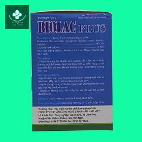 Biolac Plus giúp ngừa rối loạn tiêu hóa - Dược sĩ Lưu Văn Hoàng