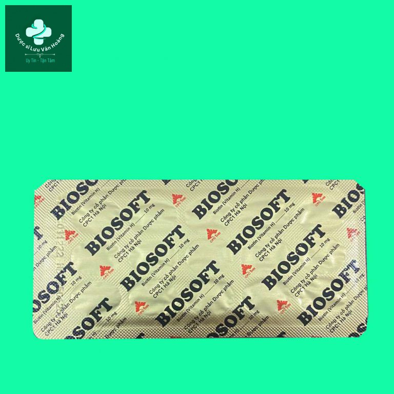 Thuốc Biosoft hỗ trợ thiếu hụt biotin - Dược sĩ Lưu Văn Hoàng