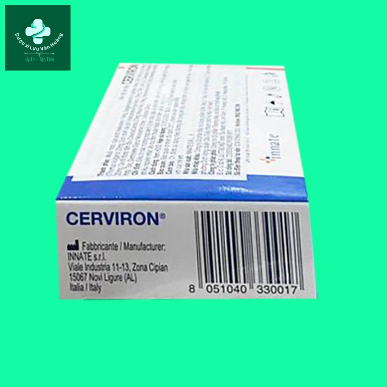 Cerviron: Chỉ định, cách dùng - Dược sĩ Lưu Văn Hoàng