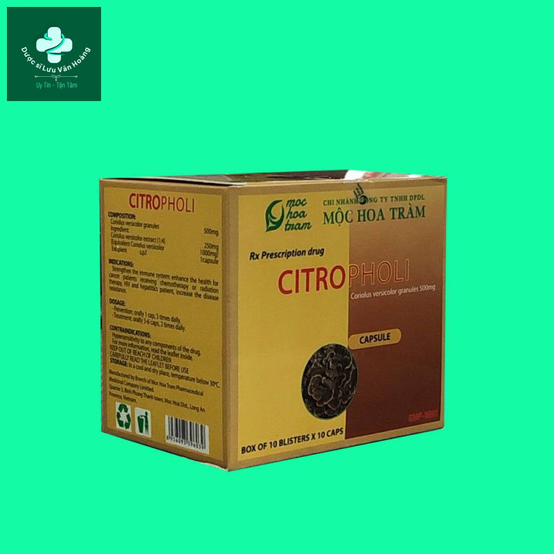 Thuốc Citropholi 500mg giúp tăng cường hệ miễn dịch - Dược sĩ Lưu Văn Hoàng