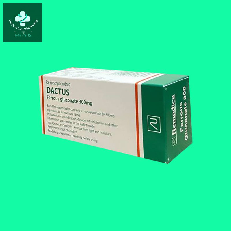 Thuốc Dactus 300mg - điều trị và dự phòng thiếu máu do thiếu sắt