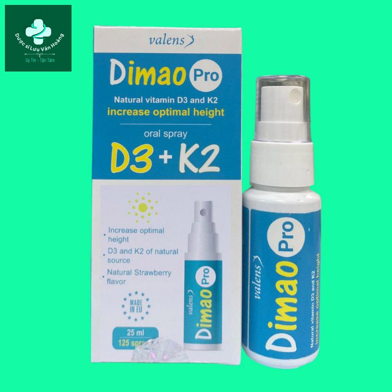 Dimao Pro D3+K2 hỗ trợ giúp xương chắc khỏe - Dược sĩ Lưu Văn Hoàng