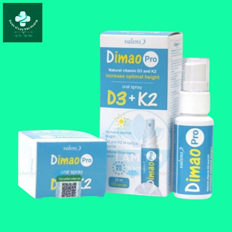 Dimao Pro D3+K2 hỗ trợ giúp xương chắc khỏe - Dược sĩ Lưu Văn Hoàng