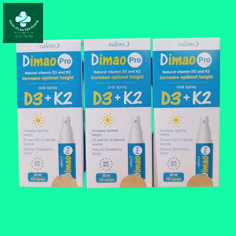 Dimao Pro D3+K2 hỗ trợ giúp xương chắc khỏe - Dược sĩ Lưu Văn Hoàng