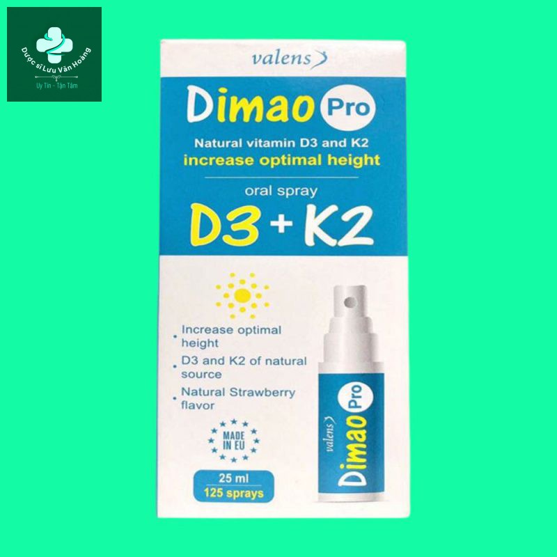 Dimao Pro D3+K2 hỗ trợ giúp xương chắc khỏe - Dược sĩ Lưu Văn Hoàng