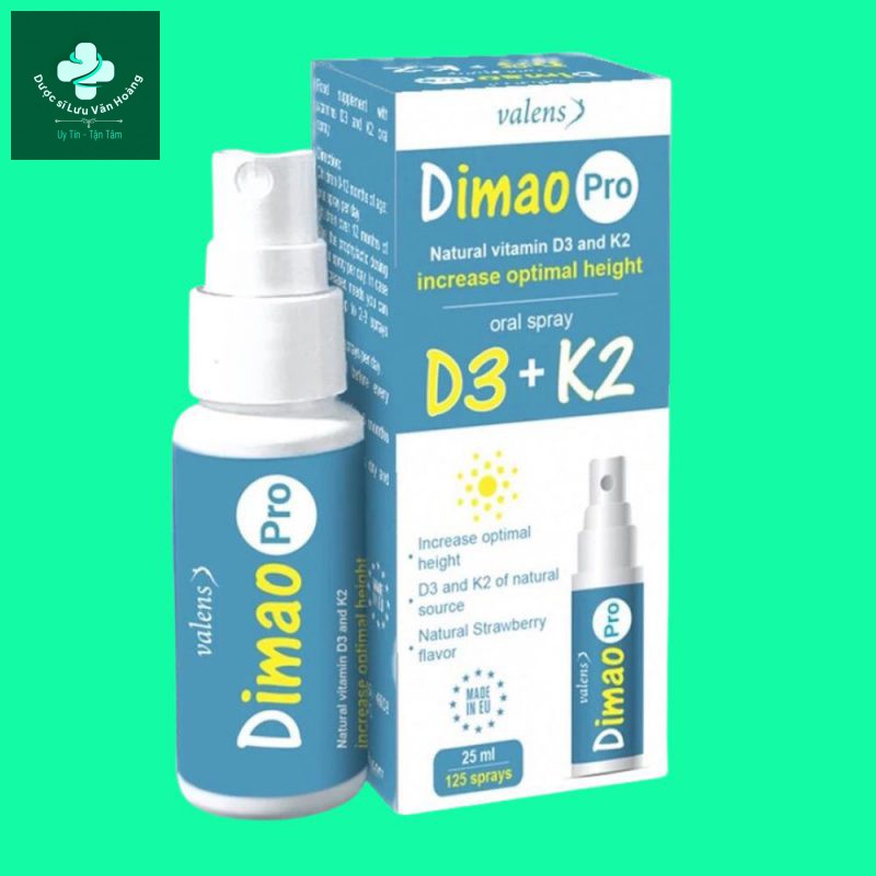 Dimao Pro D3+K2 hỗ trợ giúp xương chắc khỏe - Dược sĩ Lưu Văn Hoàng