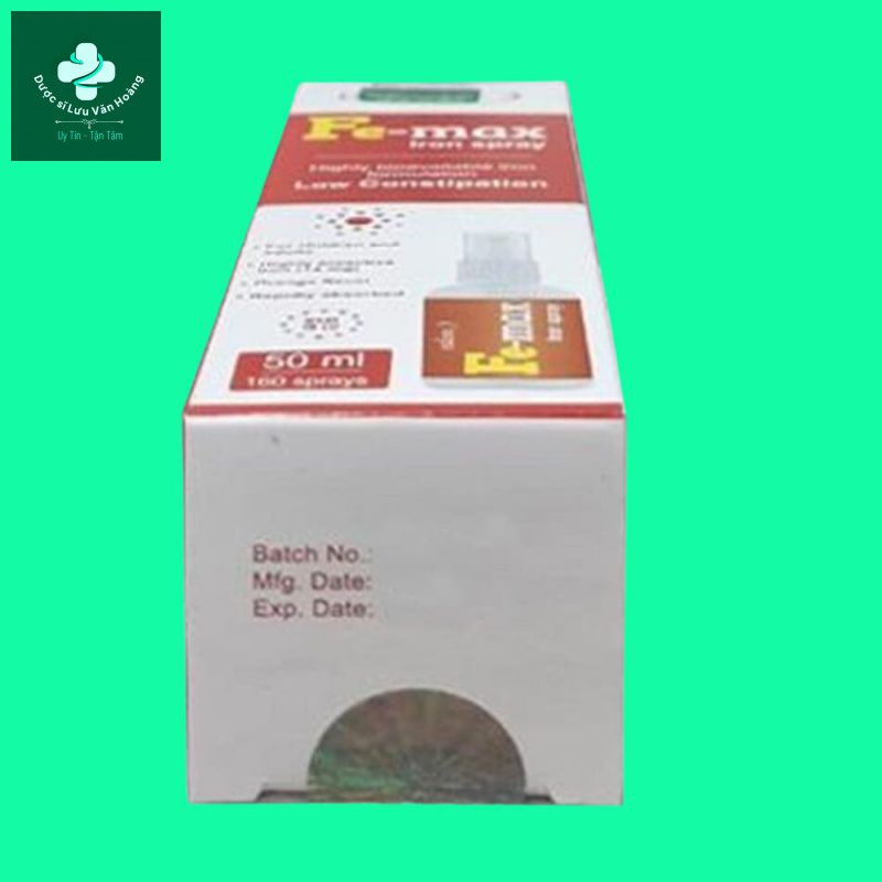 Fe-max Iron Spray ngừa thiếu máu do thiếu sắt - Dược sĩ Lưu Văn Hoàng