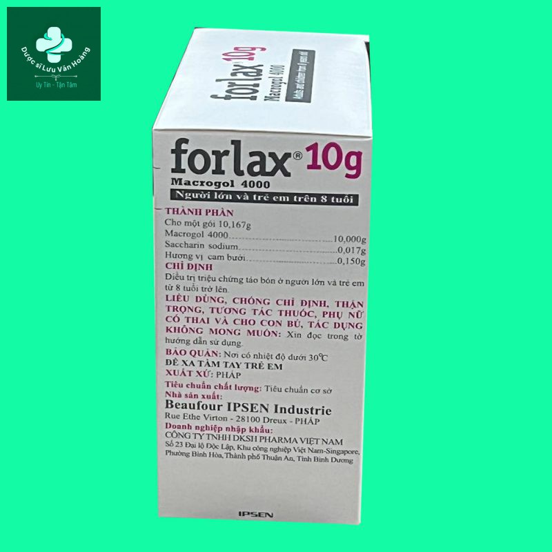 Thuốc Forlax 10g - điều trị táo bón cho người lớn, trẻ em trên 8 tuổi