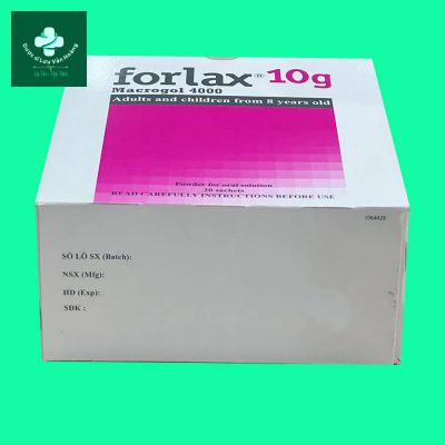 Thuốc Forlax 10g - điều trị táo bón cho người lớn, trẻ em trên 8 tuổi