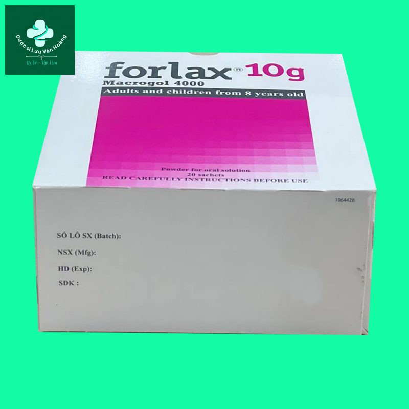 Thuốc Forlax 10g - điều trị táo bón cho người lớn, trẻ em trên 8 tuổi