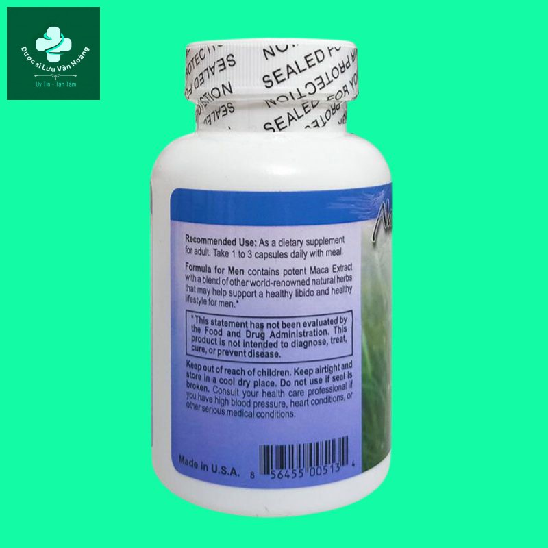 Thuốc Formula For Men cải thiện sinh lý - Dược sĩ Lưu Văn Hoàng