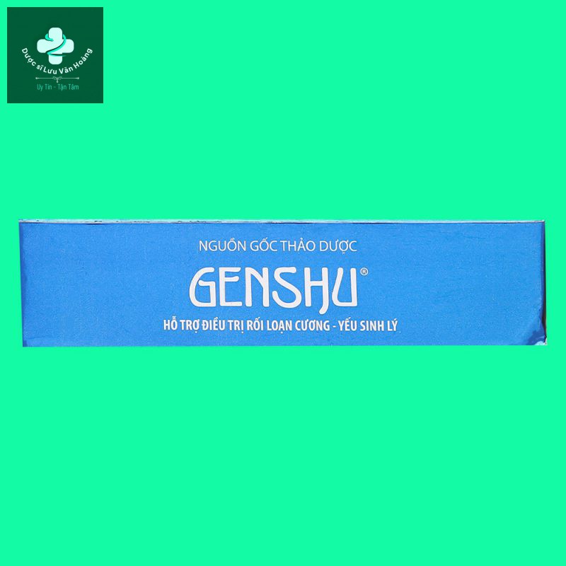 Genshu làm chậm mãn dục nam - Dược sĩ Lưu Văn Hoàng