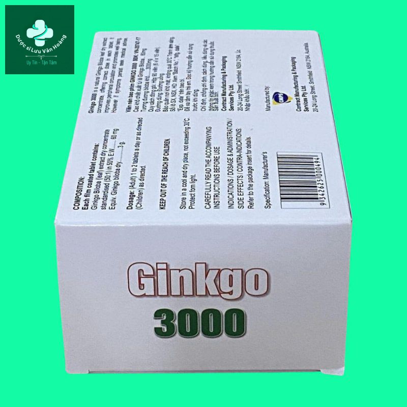 Thuốc Ginkgo 3000 điều trị biến suy giảm tuần hoàn máu - Dược sĩ Lưu ...