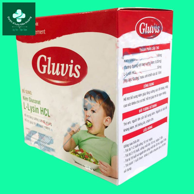 Thuốc Kẽm Gluvis 10ml - Dược sĩ Lưu Văn Hoàng