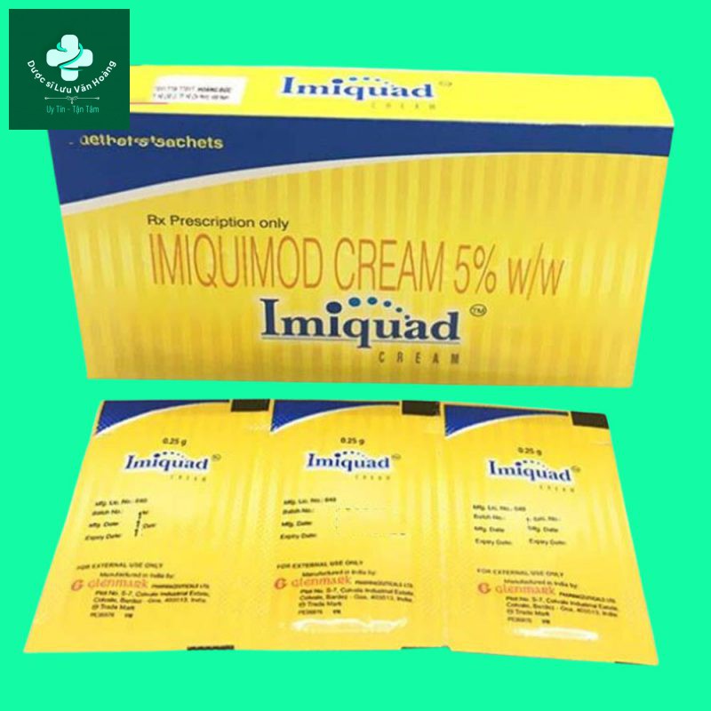 Imiquad Imiquimod Cream 5% W/w điều trị mụn cóc sinh dục - Dược sĩ Lưu ...