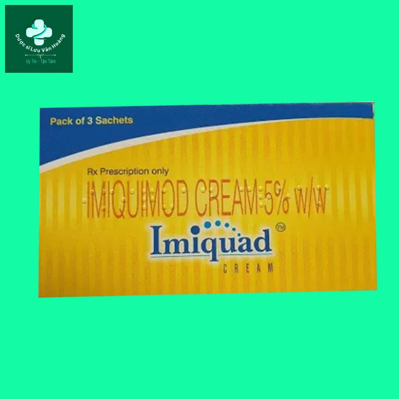 Imiquad Imiquimod Cream 5% W/w điều trị mụn cóc sinh dục - Dược sĩ Lưu Văn Hoàng